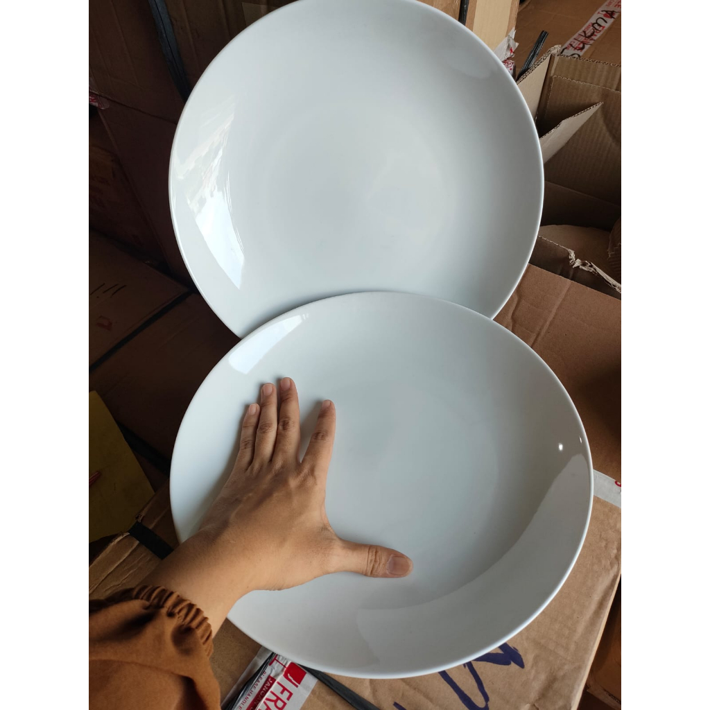 Jual Instant grab gojek lngsung kirim-piring porselin jumbo/ 1 set ...