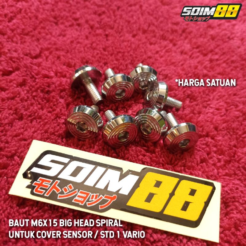 Jual Baut Standar 1 satu Vario 110/125/150/160 Beat DLL Stainless ...