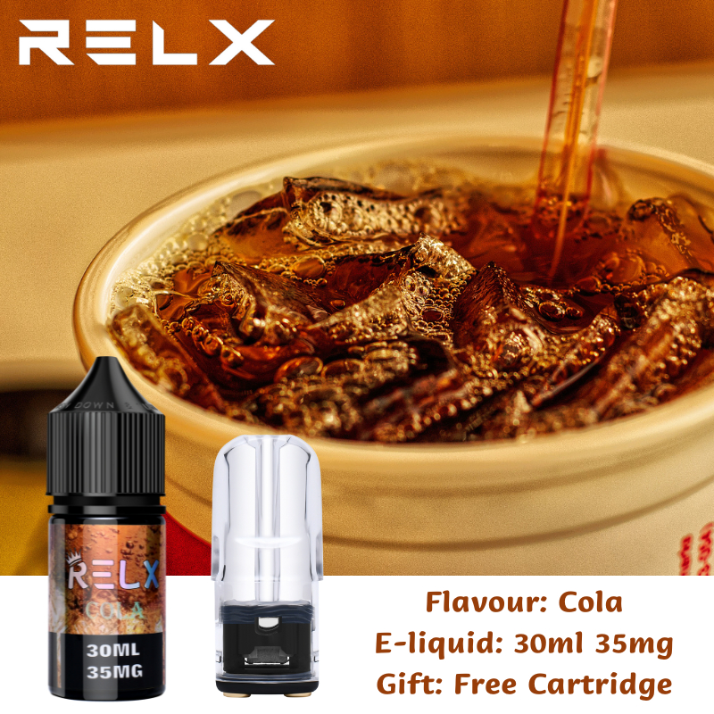 Jual [Relx Liquid Refill] Liquid Saltnic 30ML 35MG Cola Liquid Vape ...
