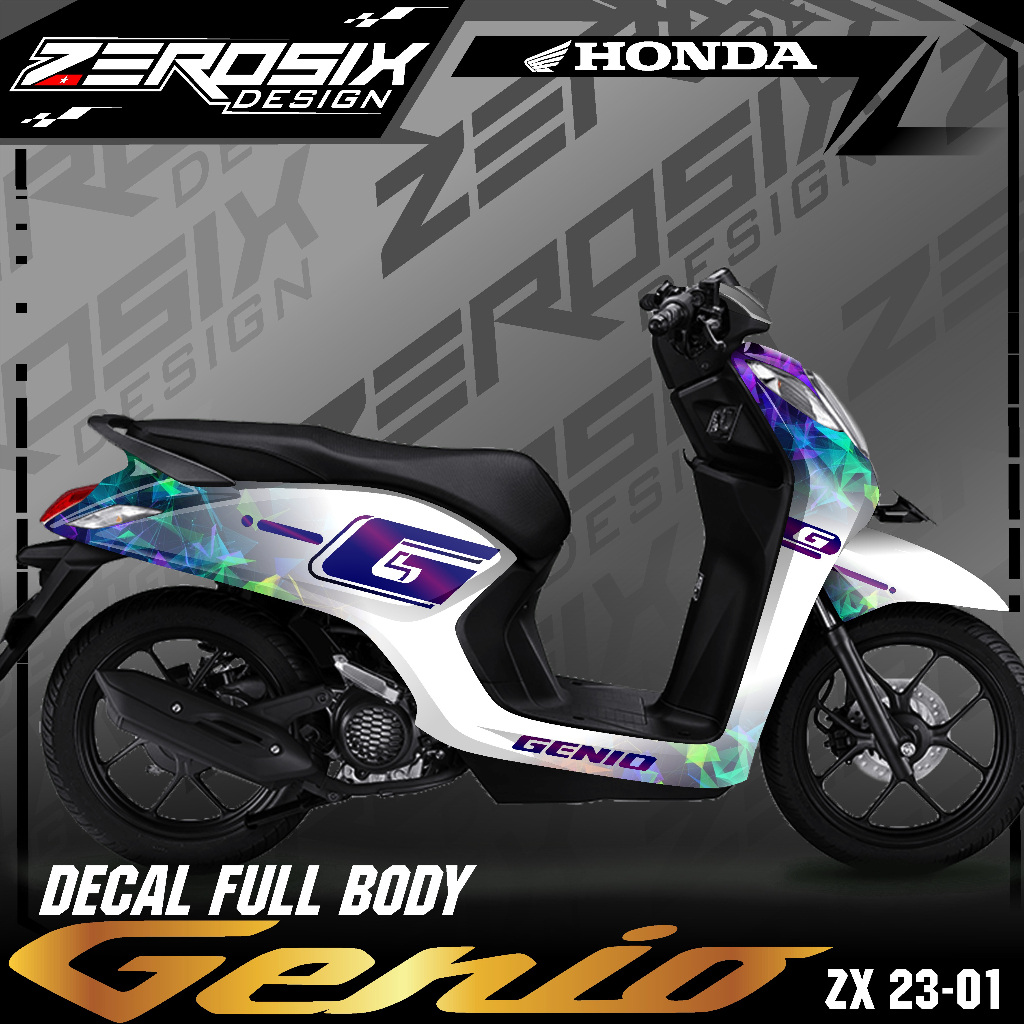 Jual Decal Sticker Full Body Motor Honda Genio Dekal Setiker Striping ...