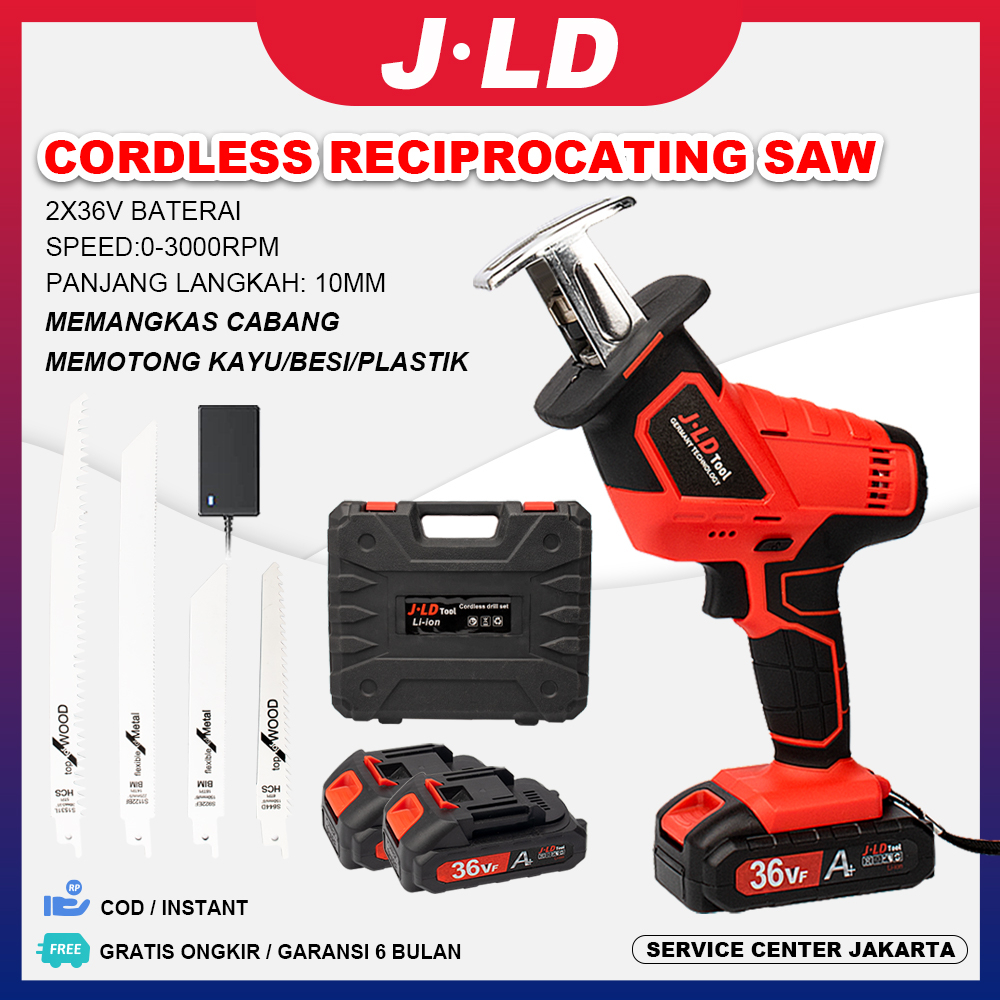 Jual JLD Tools Reciprocating Chainsaw Gergaji Saw Cordless 36V Mini ...