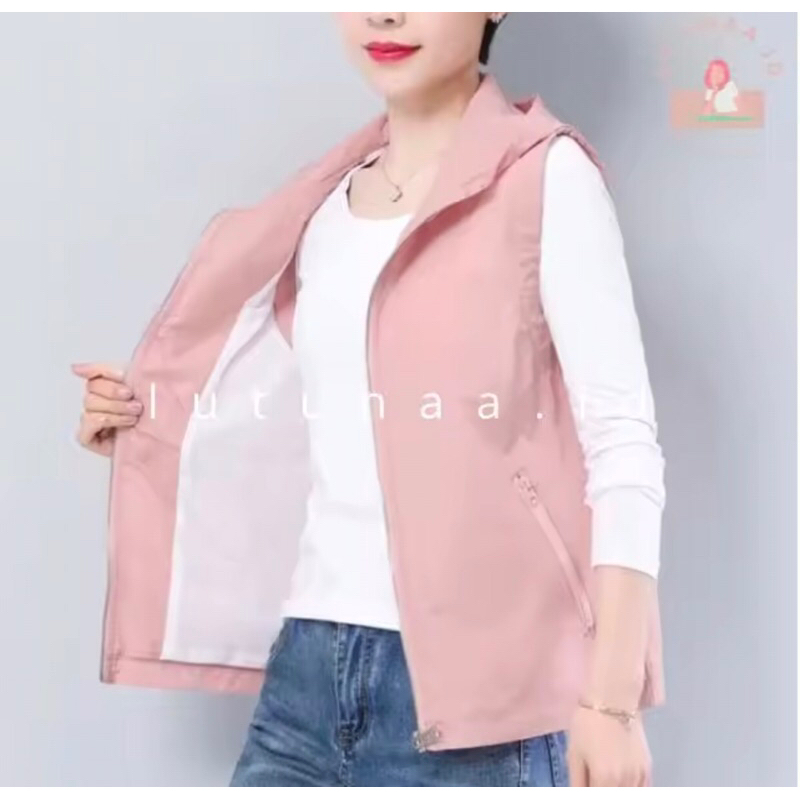 Jual lutunaa.id JAKET ROMPI WANITA HOODIE ROMPI CW STYLE KOREA | Shopee ...