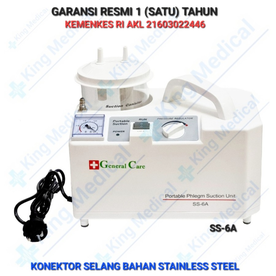 Jual Suction Pump Portable SS-6A General Care Alat Sedot Dahak SS 6A ...