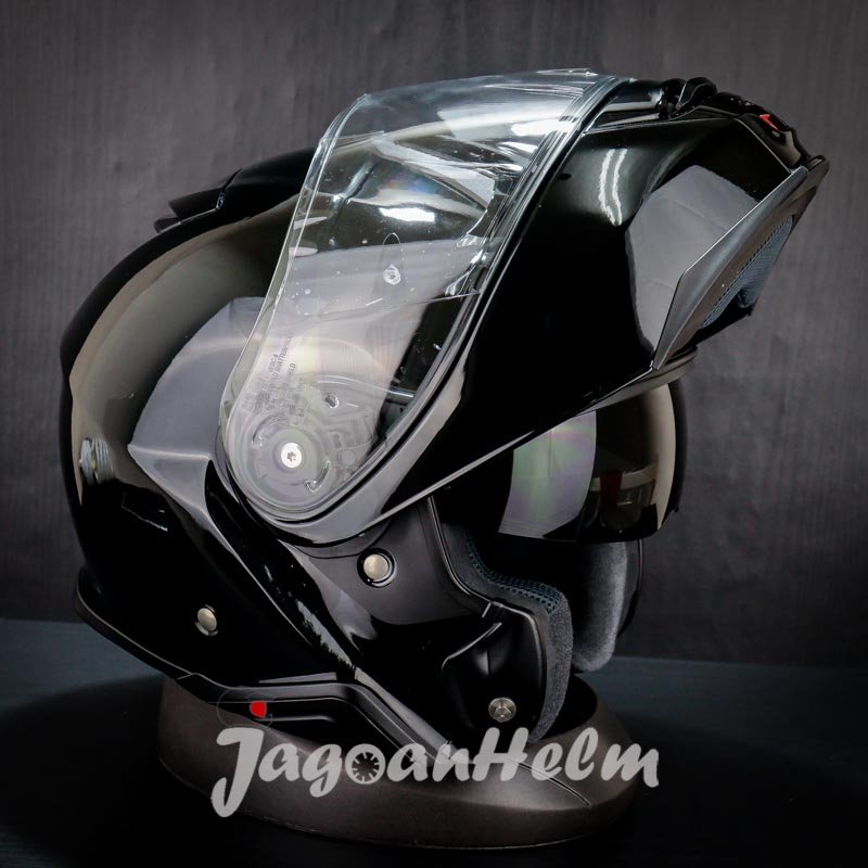 Jual SHOEI HELM NEOTEC 2 SOLID | BLACK GLOSSY | MODULAR PLAIN | NEOTEC ...