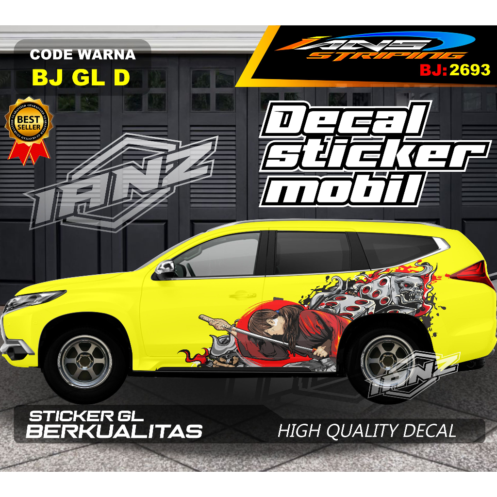 Jual STIKER VARIASI PAJERO, FORTUNER, NEW PANTHER, TERIOS, ROCKY-STIKER ...