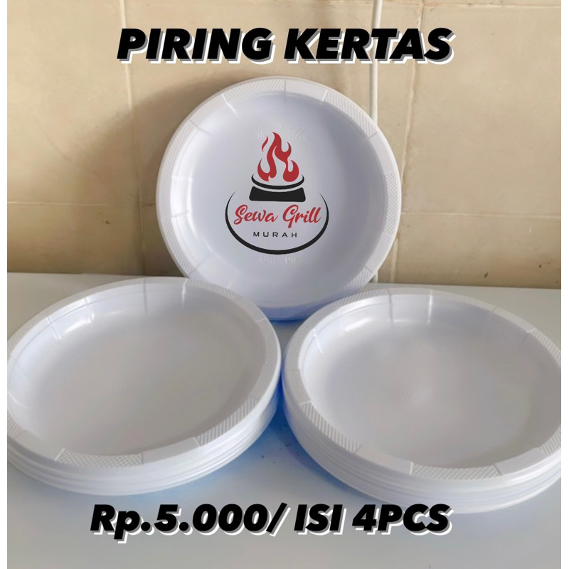 Jual PIRING KERTAS/PLASTIK (ISI 4PCS) | Shopee Indonesia