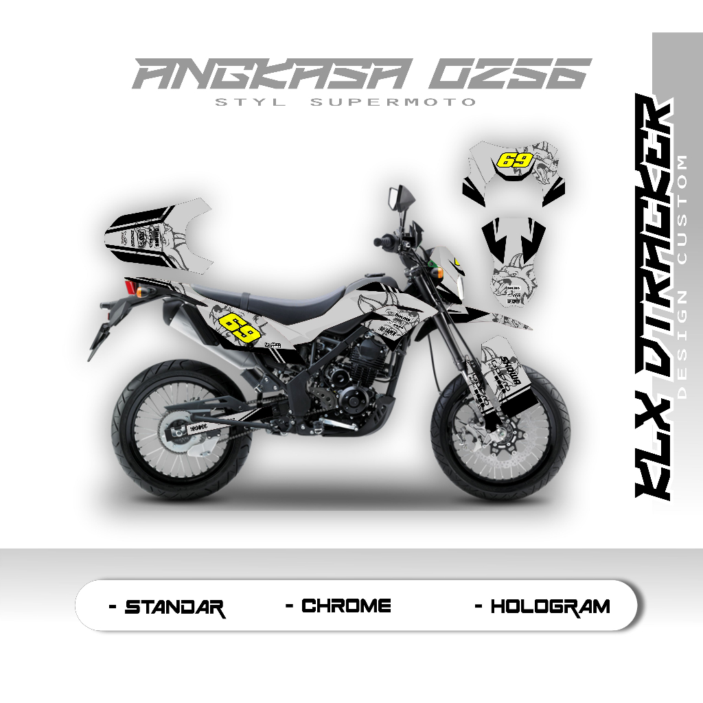 Jual 0256 DECAL STIKER FULL BODY CUSTOM MOTOR DTRACKER list keren bisa ...