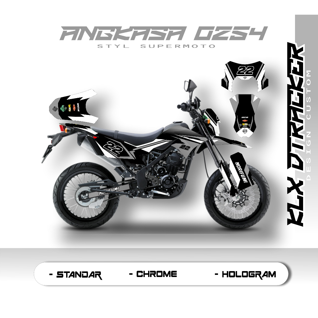 Jual 0254 DECAL STIKER FULL BODY CUSTOM MOTOR DTRACKER bisa custom ubah ...