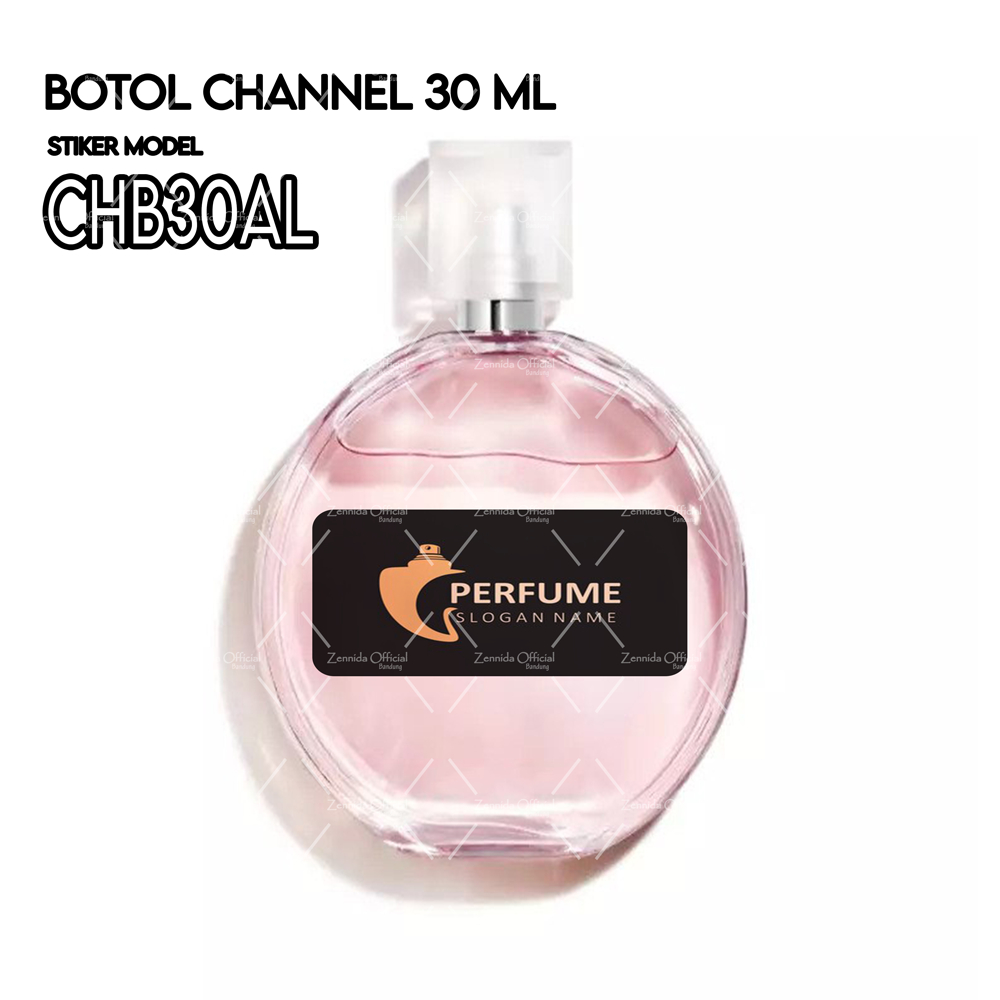 Jual Stiker Botol Parfum Ch Chanel 30 ml Bulat Parfume Sticker Label ...