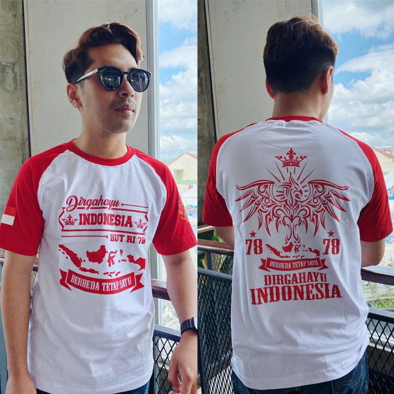 Jual Bossablon - Kaos Kemerdekaan Indonesia Kaos HUT RI 78 Kaos Agustusan Merah Putih | Shopee ...