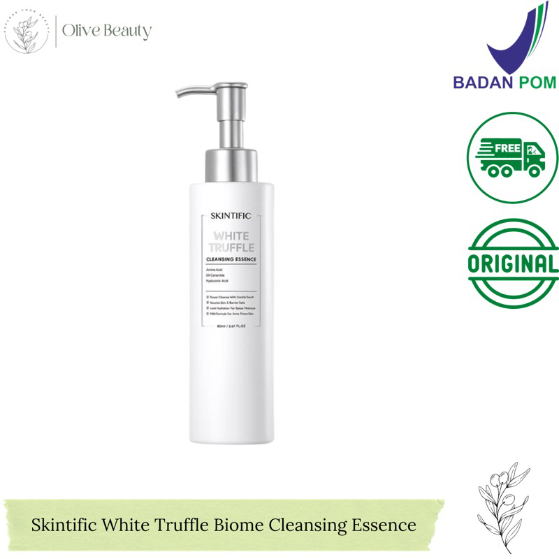 Jual SKINTIFIC White Truffle Cleansing Essence Cleanser Facial Wash 80 ml | Shopee Indonesia