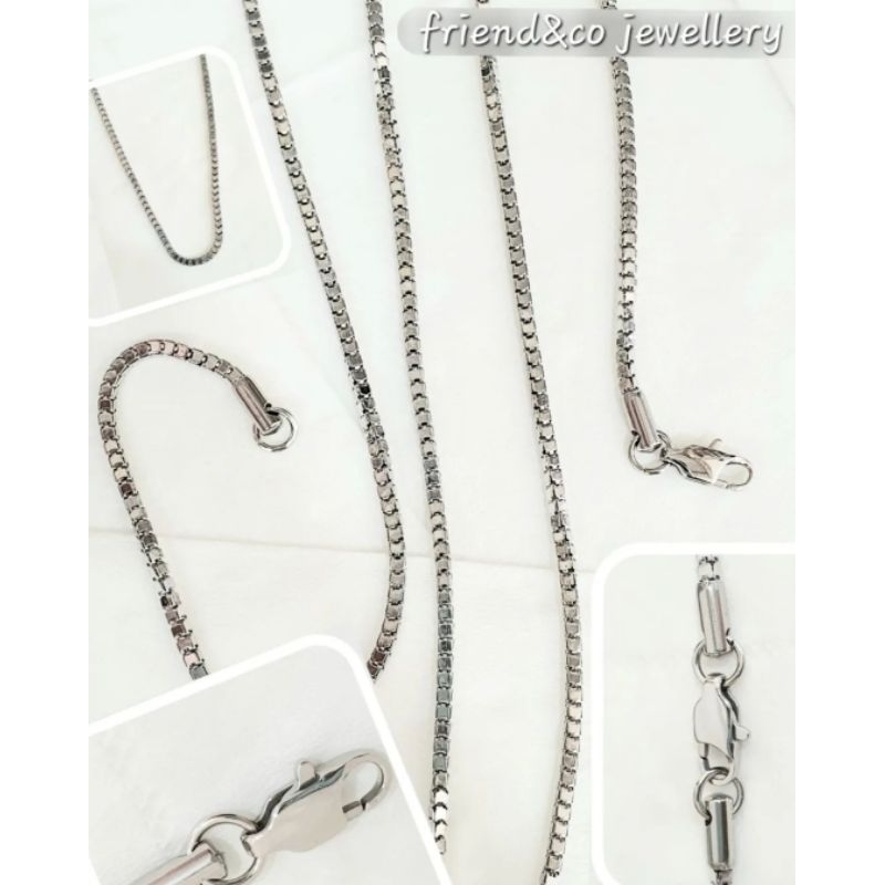 Jual Rantai Kalung pengait model mas putih | Shopee Indonesia