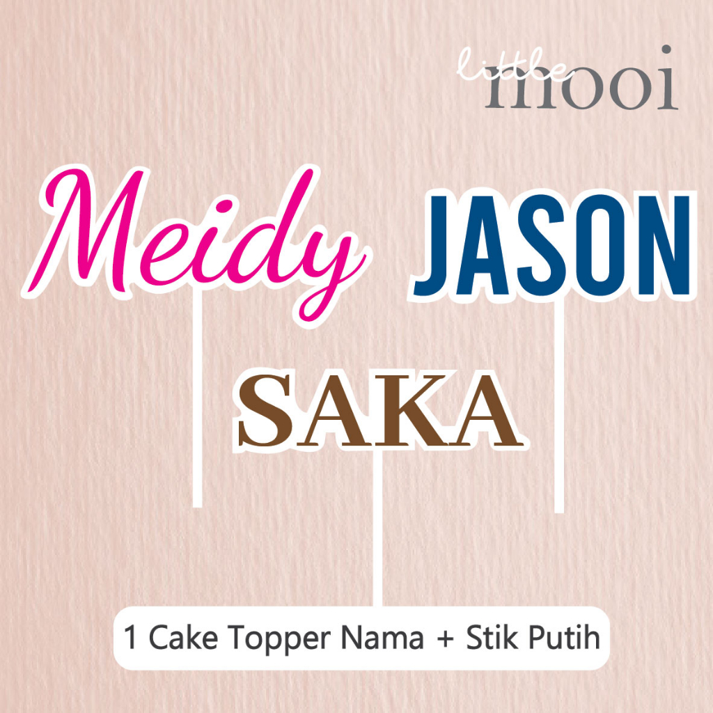 Jual Cake Topper Custom / Cake Topper Custom Nama / Cake Topper Custom ...