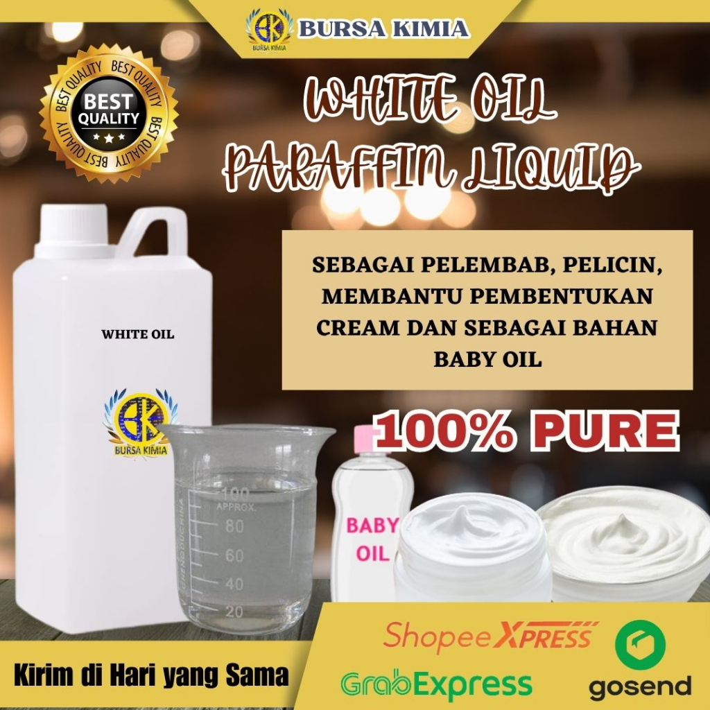 Jual Original white oil paraffin liquid parafin cair paling bagus 250ml ...
