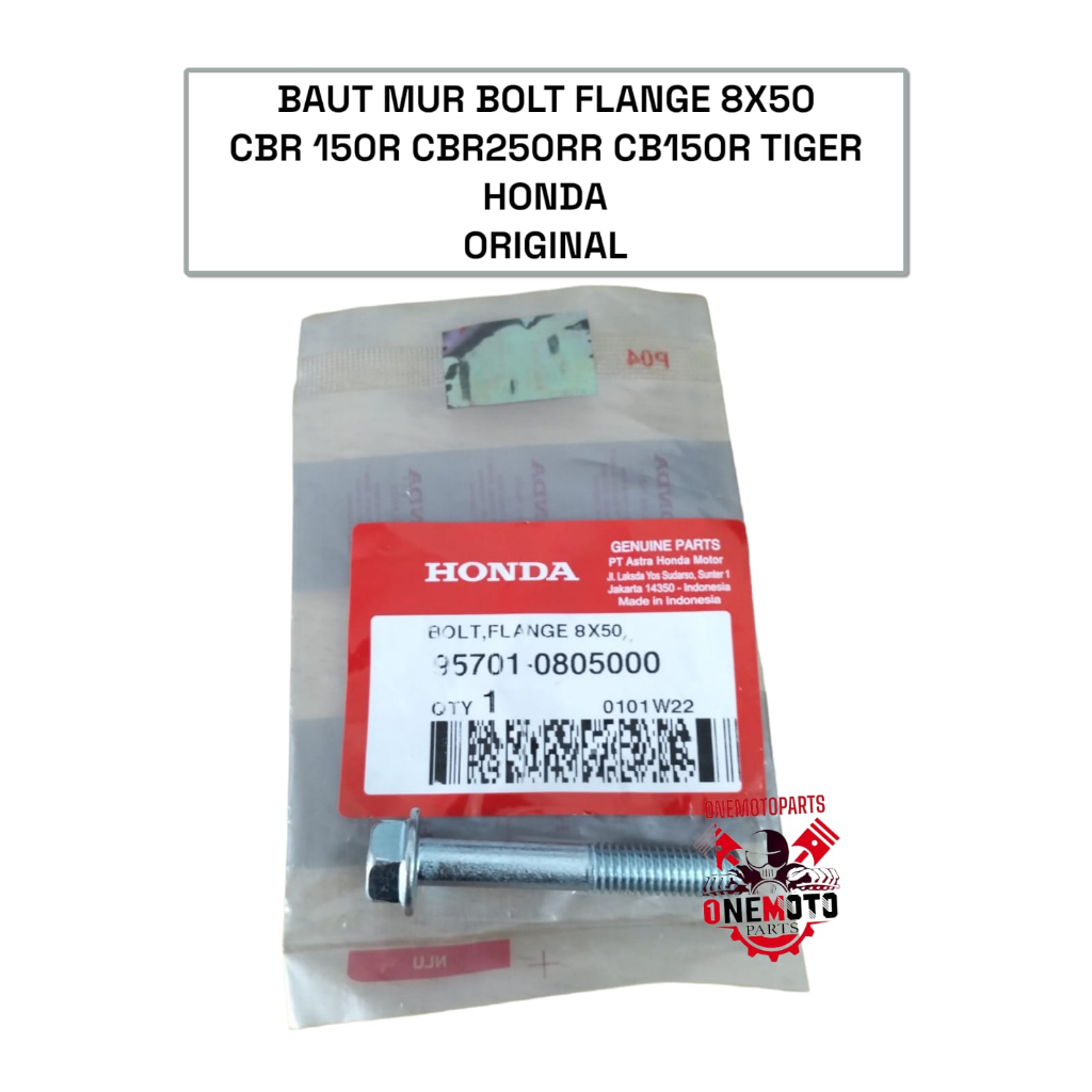 Jual BAUT MUR BOLT FLANGE 8X50 CBR 150R CBR250RR CB150R TIGER HONDA ...
