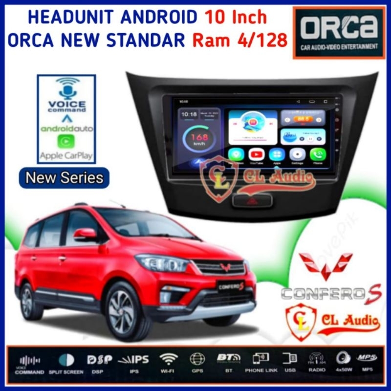 Jual Head Unit Android ORCA 10 Inch OEM Wuling Confero Ram 4/128GB ...