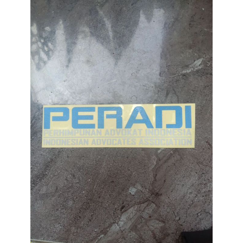 Jual stiker cutting sticker PERADI bisa di mobil motor atau laptop ...