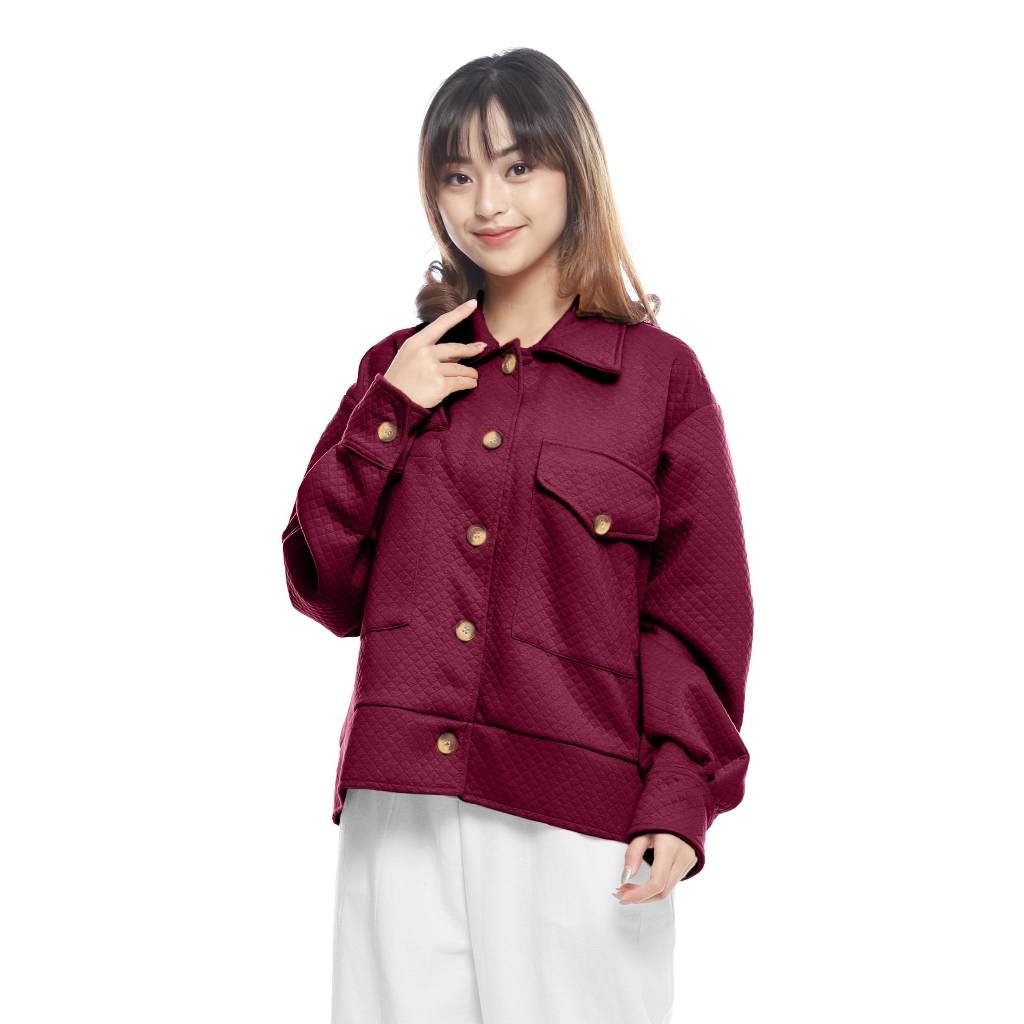 Jual GENKA Jacket Wanita Geova diamond | Shopee Indonesia