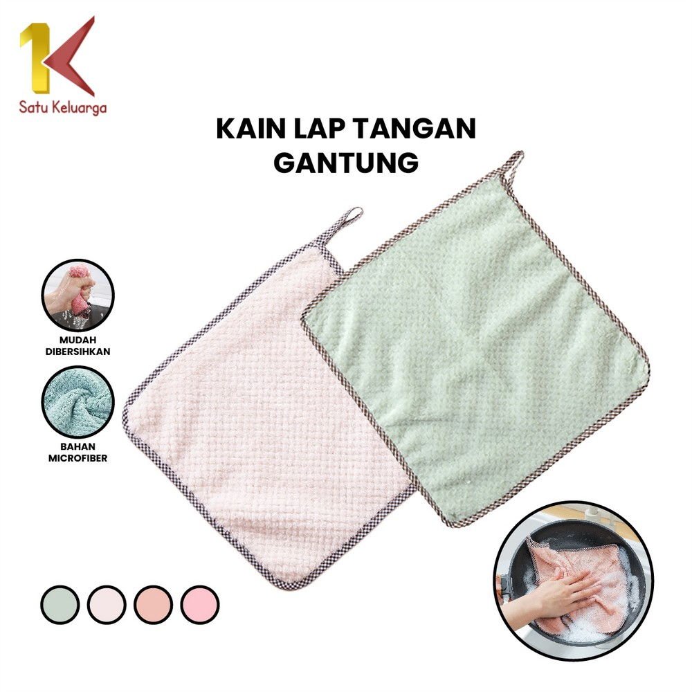 Jual Satu Keluarga Kain Lap Tangan Gantung Lap Microfiber Lembut ...