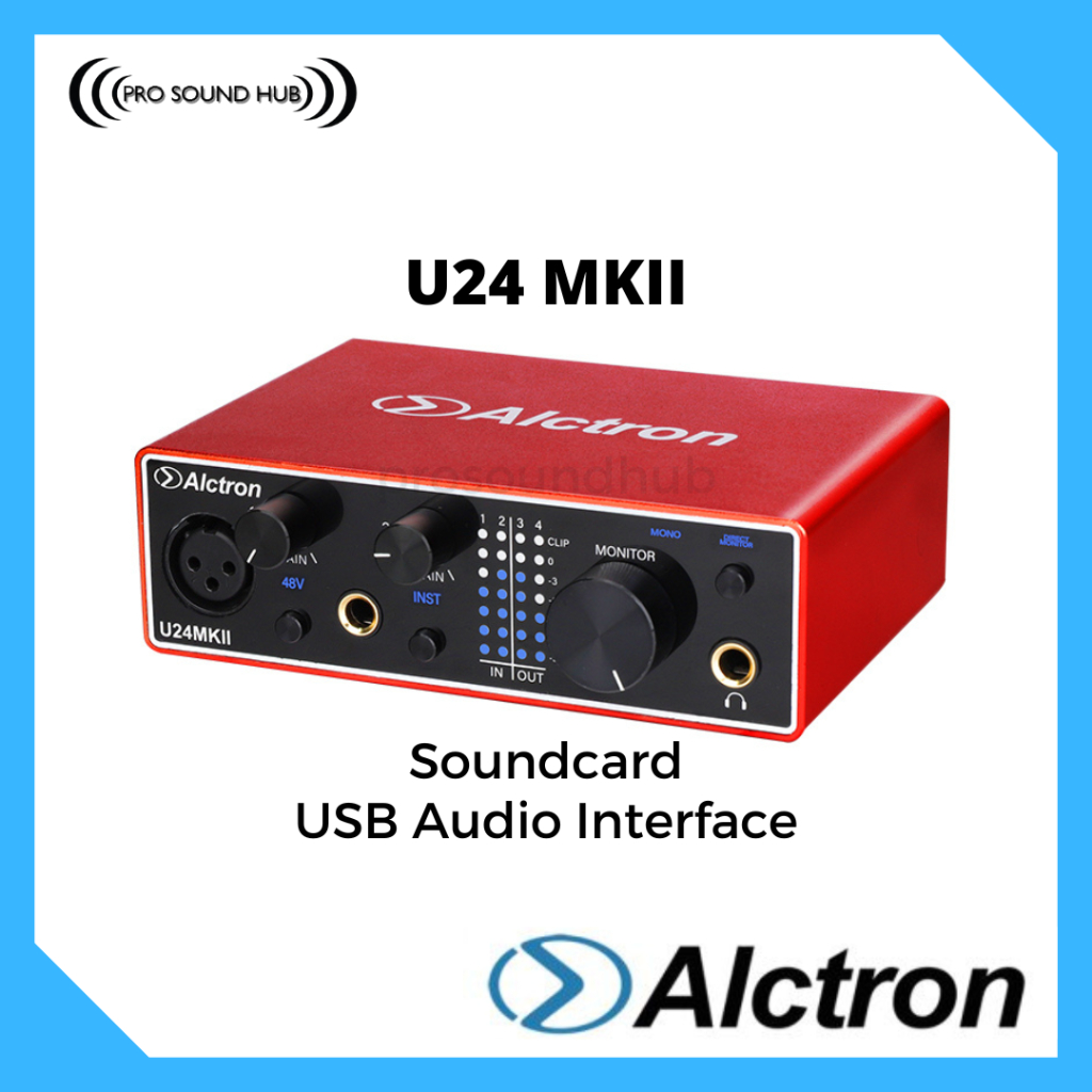 Jual Alctron U24 MKII U24MKII Soundcard USB Audio Interface XLR 2 ...