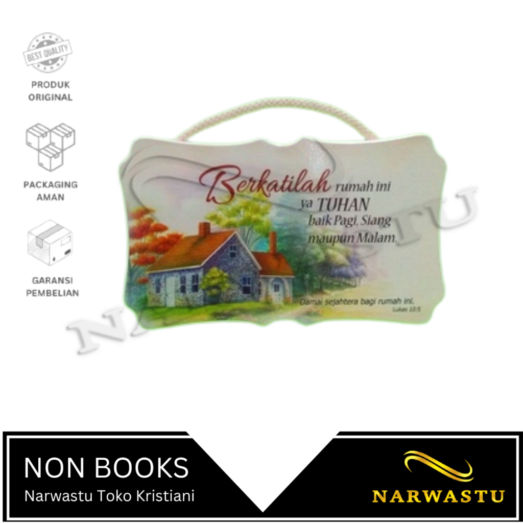 Jual Hiasan Dinding Rohani Kayu Jati - Bermotif Tulisan Ayat Alkitab ...