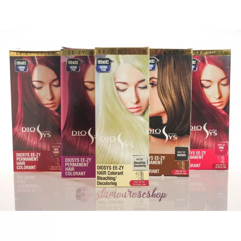 Jual cat rambut diosys bleaching , pink color permanent 100ml (besar ...