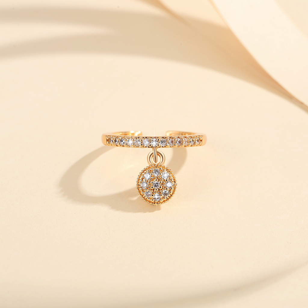 Jual Lanme Jewelry Cincin Titanium Berlian Lapis Emas Cincin Anti Karat ...