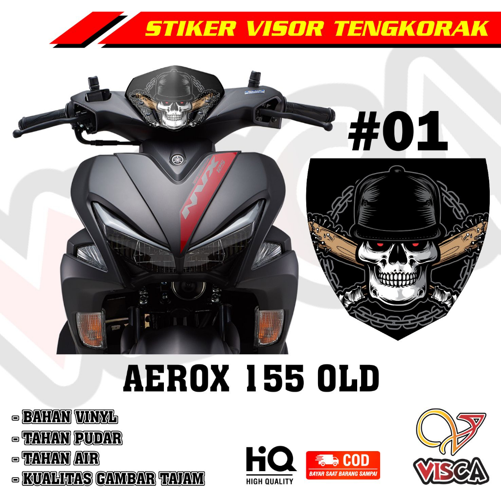 Jual Stiker Visor Aerox 155 OLD Stiker Motor Aerox OLD Stiker Visor ...