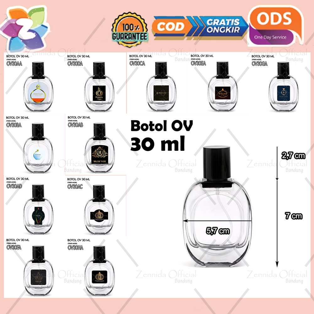 Jual Stiker Botol Parfum OV 30 ml Oval Parfume Sticker Label Custom ...