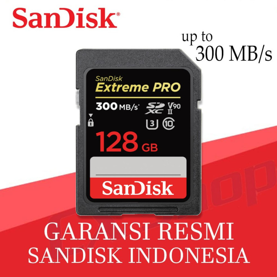 Jual SanDisk Extreme Pro SDXC UHS-II Card V90 128GB SD Card | Shopee Indonesia