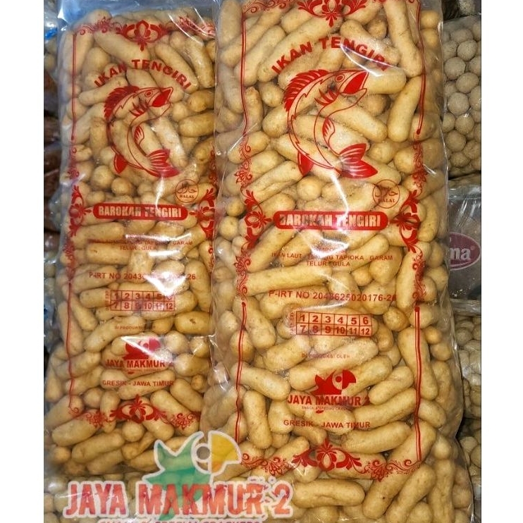 Jual 1ball kerupuk ikan tengiri bulat /lonjong kerupuk ikan BAROKAH ...