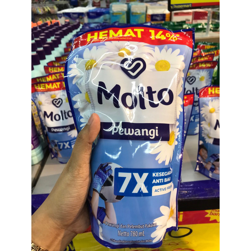 Jual MOLTO PEWANGI ACTIVE FRESH 780ml | Shopee Indonesia