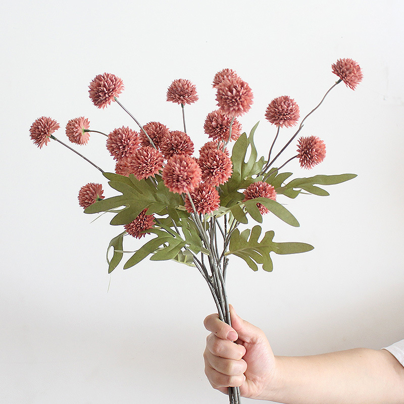 Jual (5 kuntum) Bunga Pom-Pom Kecil Artificial Flower Pompom | Shopee ...