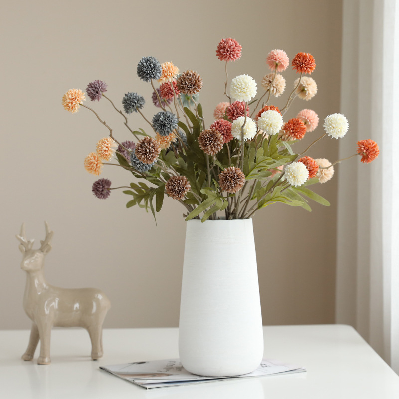 Jual (5 kuntum) Bunga Pom-Pom Kecil Artificial Flower Pompom | Shopee ...