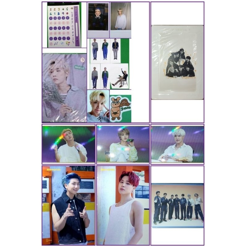 Jual BTS Memories 2021 Deco Kit Sowoozoo Postcard Map Of The Soul 7 ...