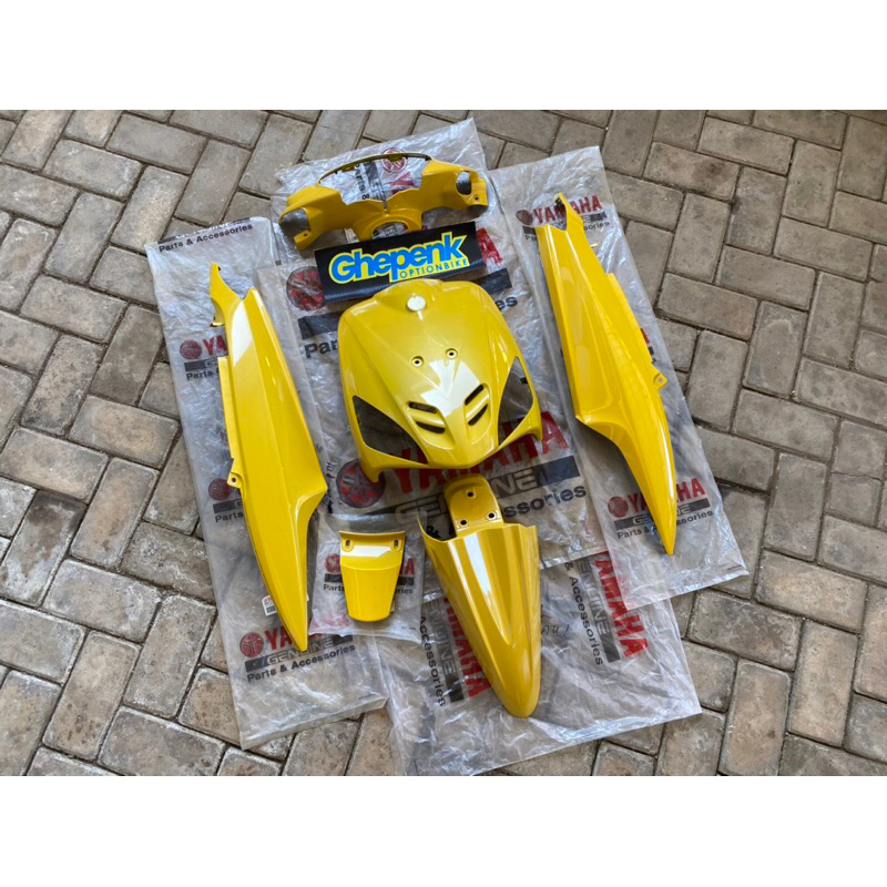 Jual body mio sporty kuning P2 original yamaha Fullset | Shopee Indonesia