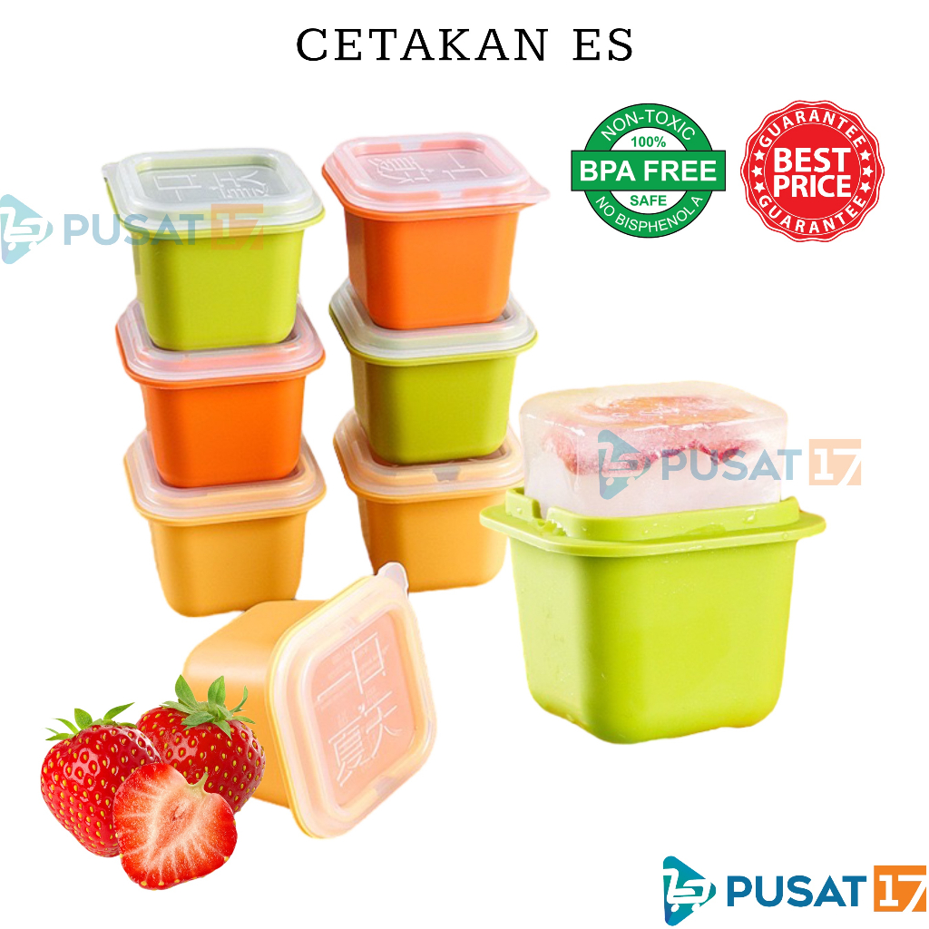Jual PUSAT17 CETAKAN ES BATU SEGI JUMBO PENUTUP / CETAKAN JELLY PUDDING ...