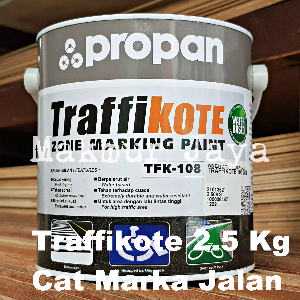 Jual Propan Traffikote Cat Marka Jalan Water Based 2.5Kg | Shopee Indonesia