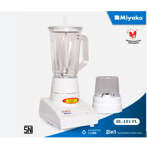 Jual Miyako Blender Plastik BL-101 PL 1 Liter | Shopee Indonesia