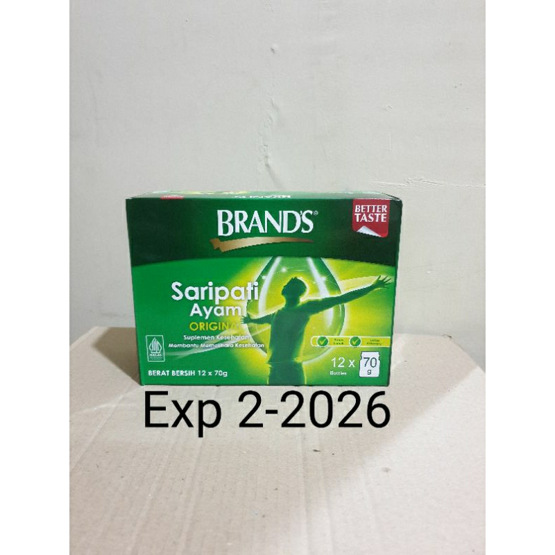 Jual Brand's sari pati ayam 70 gr ukuran besar 12 botol | Shopee Indonesia