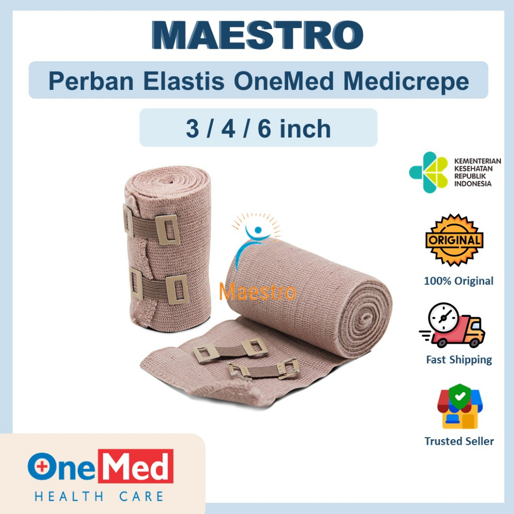 Jual Perban Elastis OneMed Medicrepe One 4 Inch Inchi In 10 cm Elastic ...