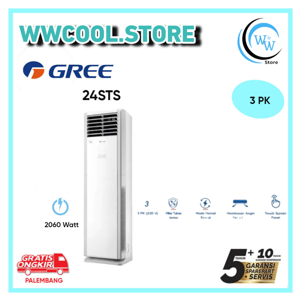 Jual AC Floor Standing Gree 24STS 3 PK AC Standig Gree | Shopee Indonesia