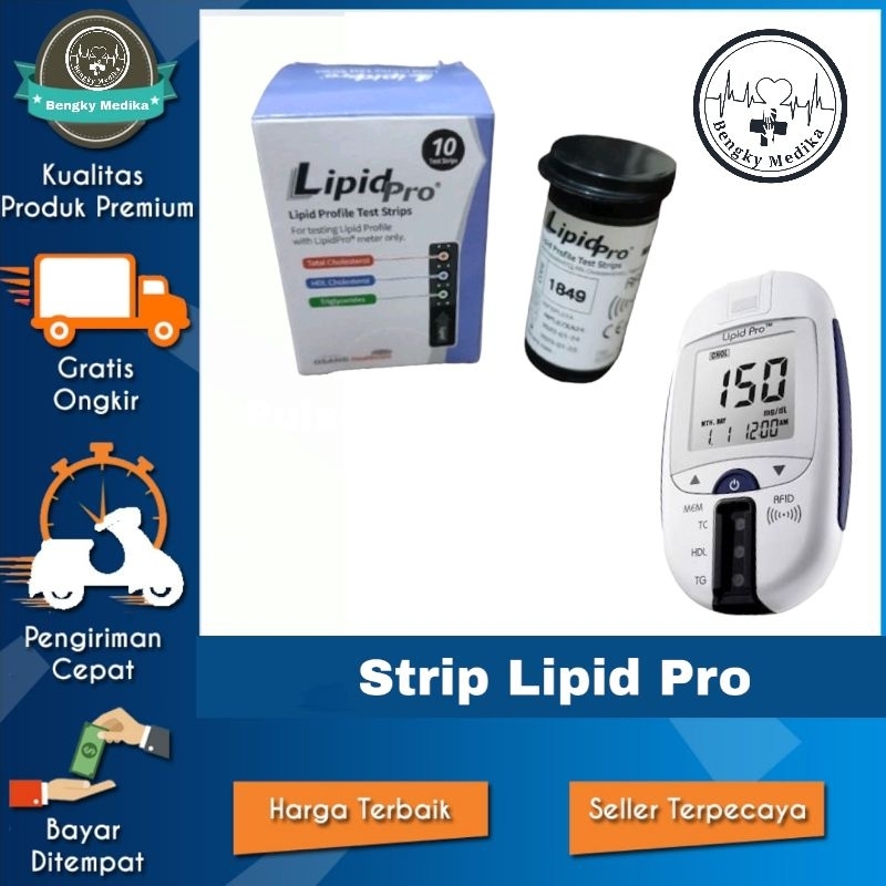 Jual Strip lipid Pro Strip Lipid Pro 10 strip Test | Shopee Indonesia