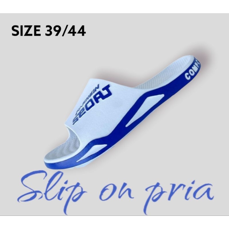 Jual sandal sport pria/ sendal slip on cowok/sandal selop dewasa ...