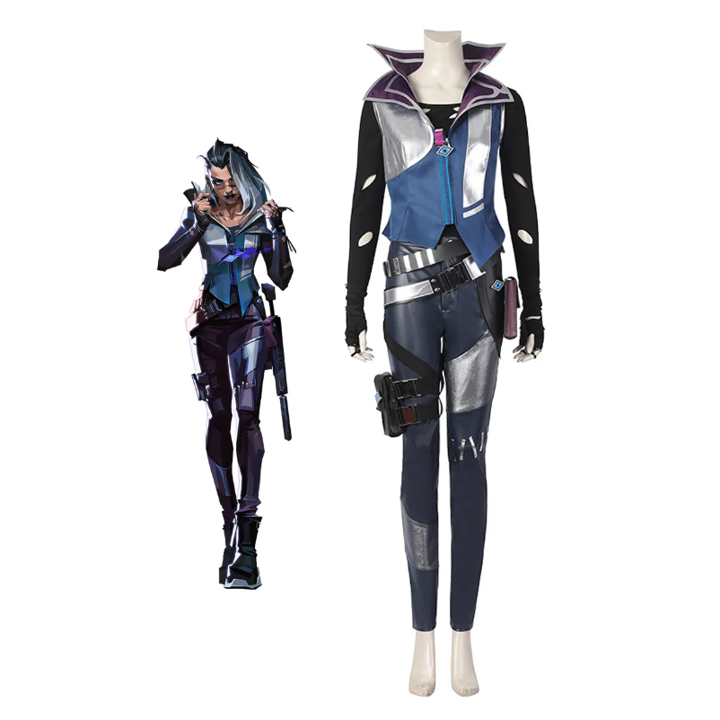 Jual Valorant Fade Cosplay Costume Full Set Custom Made Halloween ...