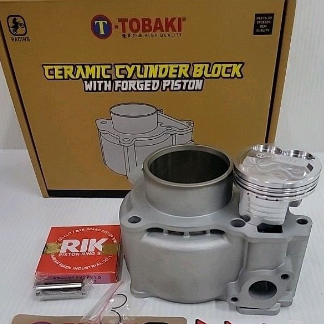 Jual TOBAKI RACING BLOCK/ TOBAKI CYLINDER CERAMIC BLOCK 57MM & 63MM ...