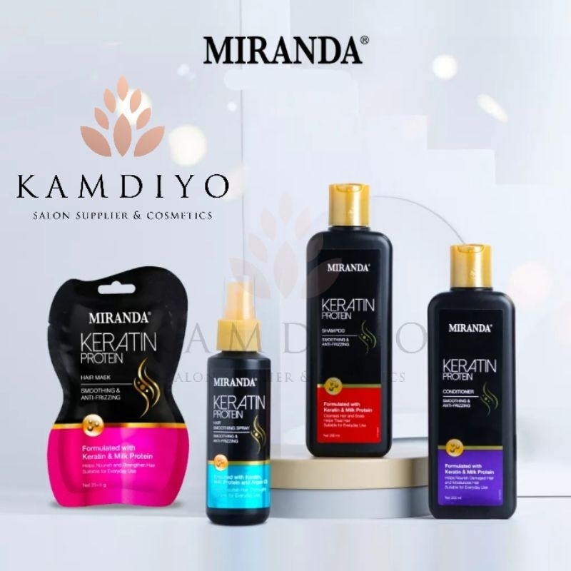 Jual Miranda Keratin Protein Series | Shampoo | Conditioner | Hair Mask ...