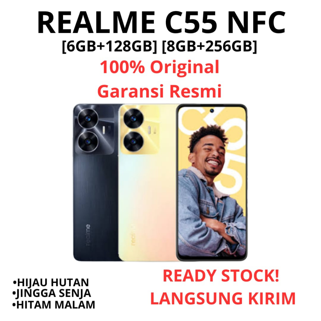 Jual REALME C55 8/256GB 3 COLOR | Shopee Indonesia