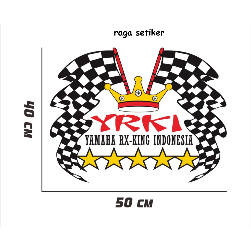 Jual cutting stiker YRKI setiker rk king stiker mobil keren murah ...