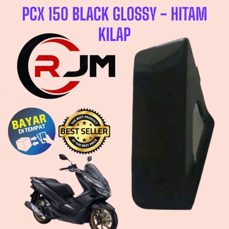 Jual LID SMART EMERGENCY PCX 150 K97 BLACK GLOSSY COVER EMERGENCY PCX ...